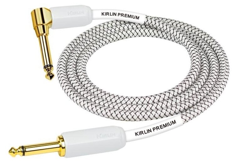 Кабель инструментальный, Kirlin IWB-202WEGL 6M WT, белый, 6 м