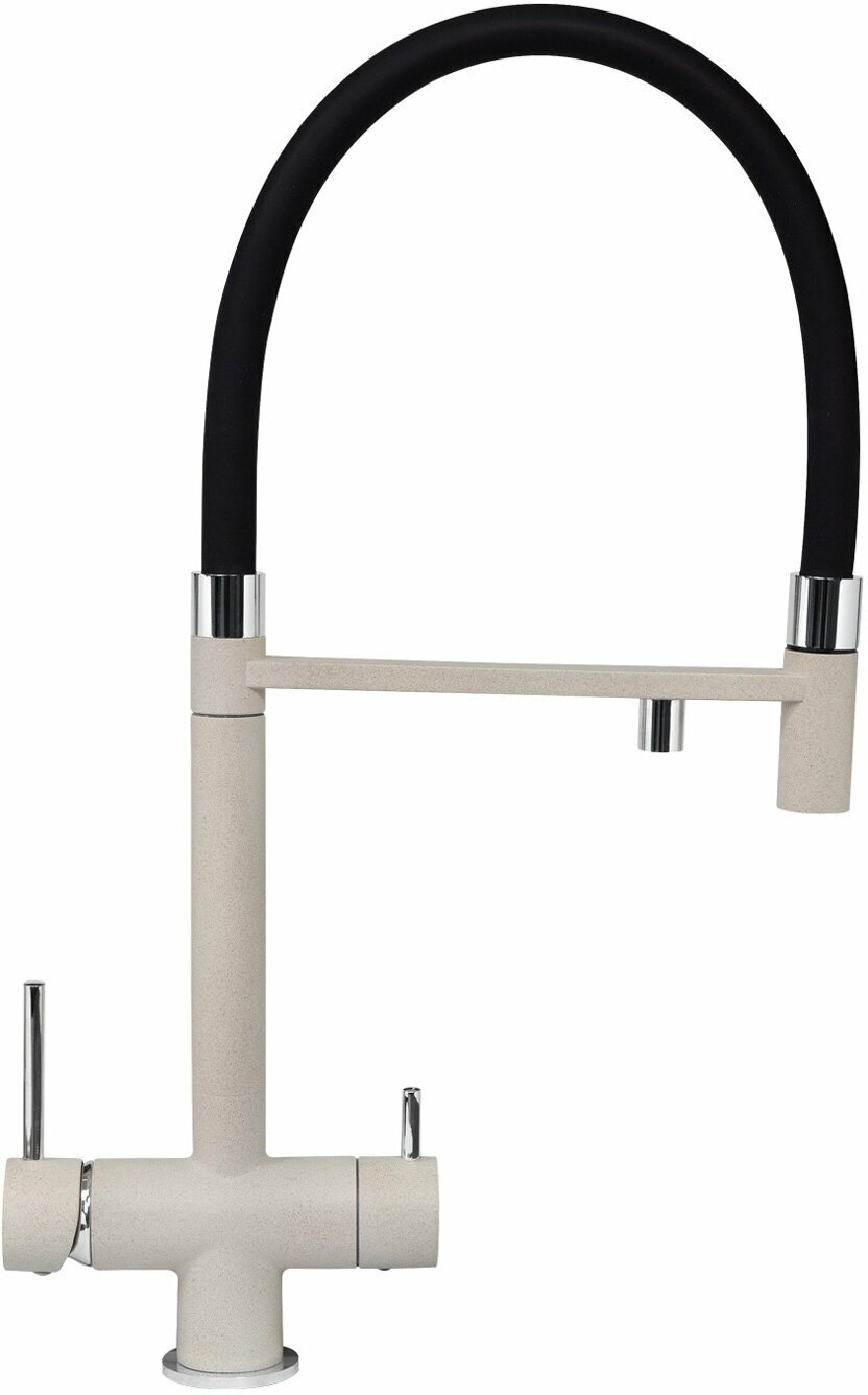 Кухонный смеситель Zigmund & Shtain 2300 У1-00222210 камен. Соль