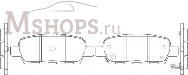 NIBK PN2466 Колодки тормозные задние NIBK PN-2466