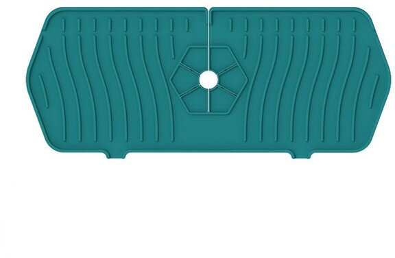 Силиконовый коврик для раковины на кран и смеситель, защита от брызг, маленький, цвет зеленый