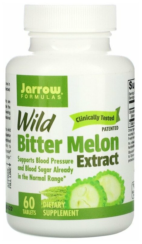 Jarrow Formulas Wild Bitter Melon Extract (Экстракт дикой горькой дыни) 60 таблеток
