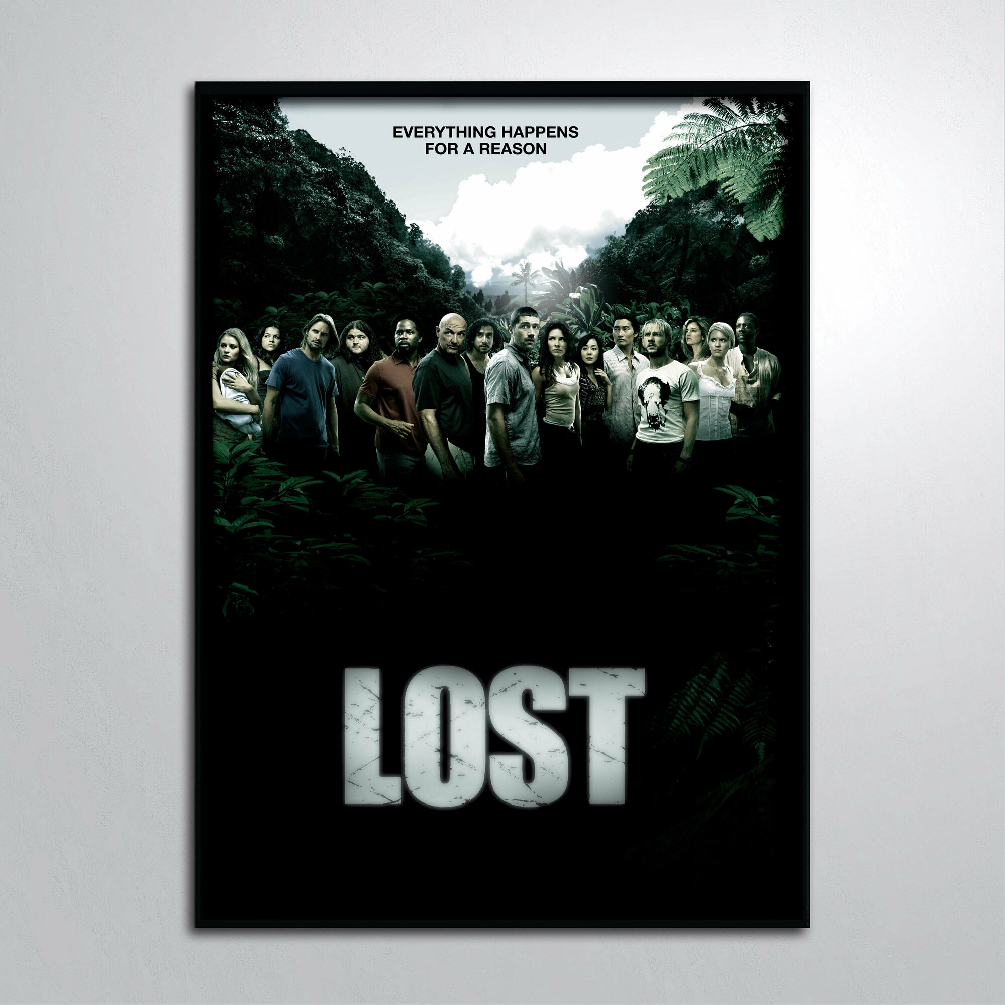 Постер без рамы/Сериал Остаться в живых Оригинал Lost (А2/420х594)