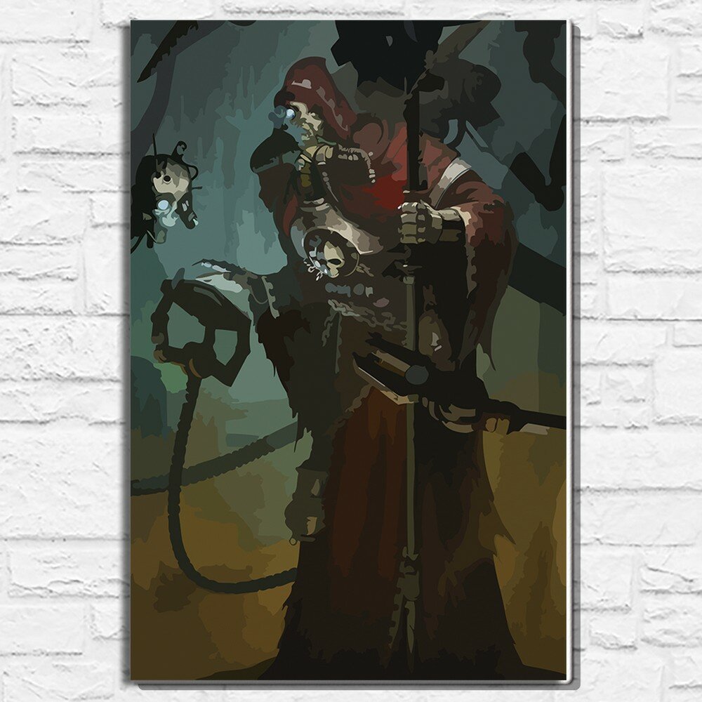 Картина по номерам на холсте игра Warhammer 40000 (rogue trader, хорус, император, примарх) - 14549 60х40