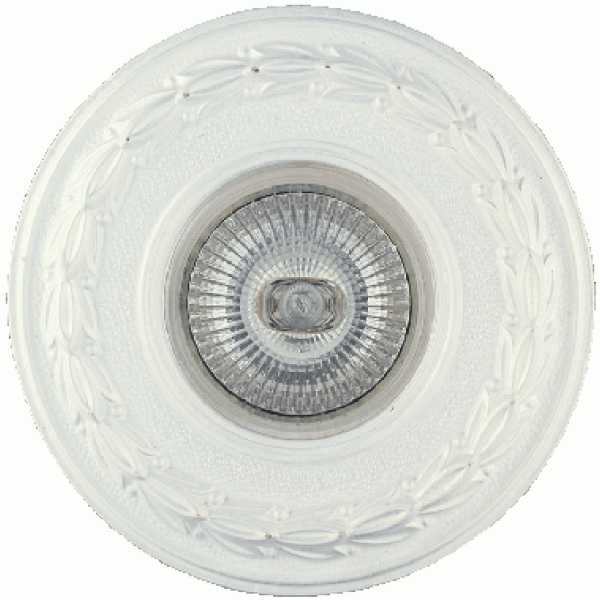 Светильник гипсовый Светкомплект AZT 21 WH (RD-121) ф108 мм белый