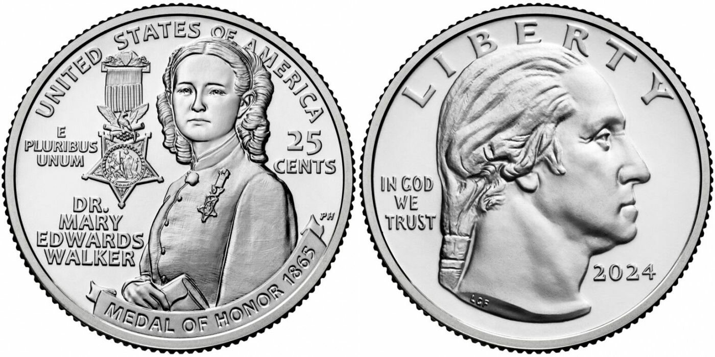 США 25 центов 2024 Американские женщины 13 - Мэри Эдвардс Уокер
