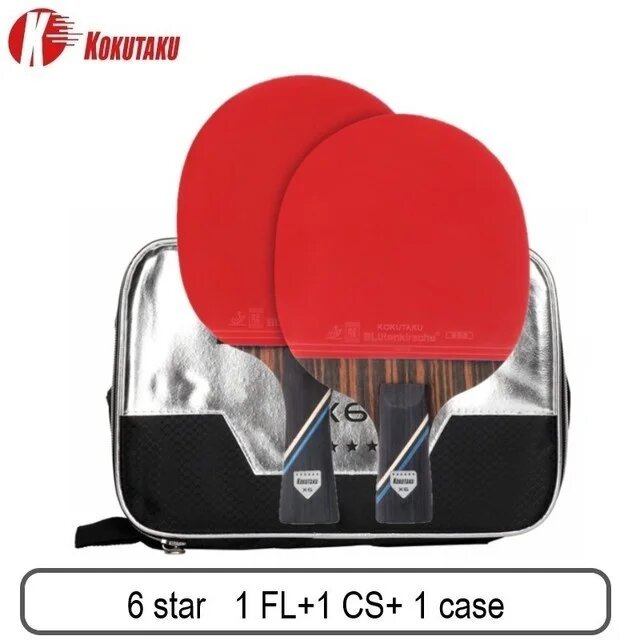 KOKUTAKU Карбоновая ракетка для настольного тенниса 6 звезд 6 star 1 FL 1 CS
