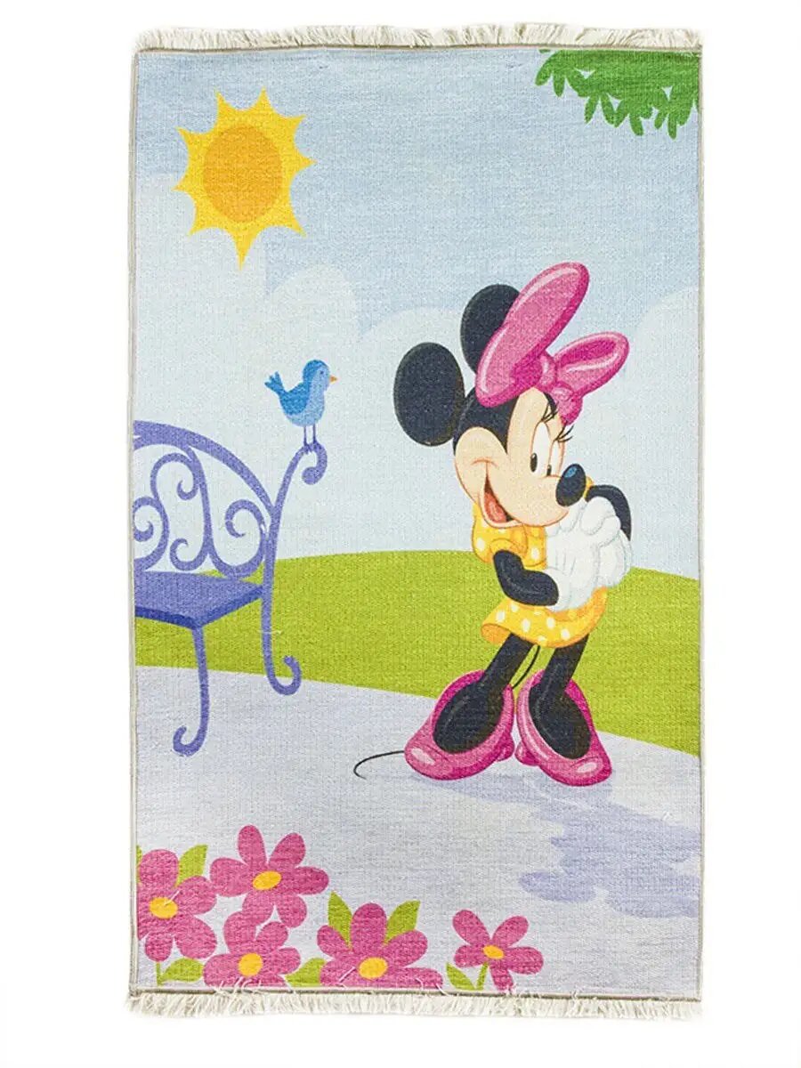 Ковер детский Микки Маус на пол Natali's Carpets, прямоугольный, антискользящий, для спальни, 120x180 см, Турция