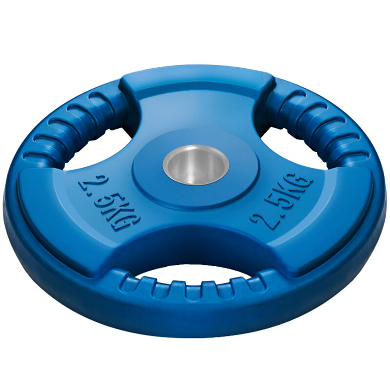 Диск обрезиненный с 3-мя хватами Voitto V-305 2,5 кг, цветной (d26)