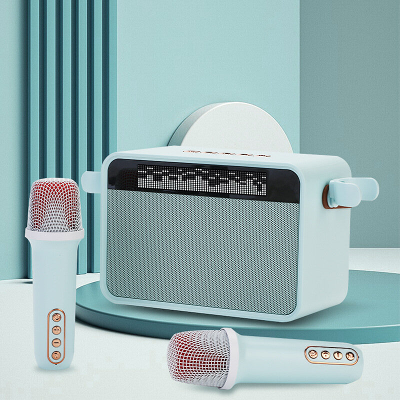 Умный Bluetooth-микрофон Караоке-система Портативный динамик с дисплеем текста