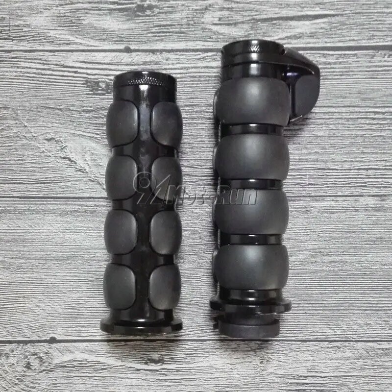 Универсальный руль мотоцикла 1 дюйм, 25 мм, ручки для Yamaha Road Star Warrior Midnight XV 1600 1700 V-Star XVS 950 1100 Черный, J