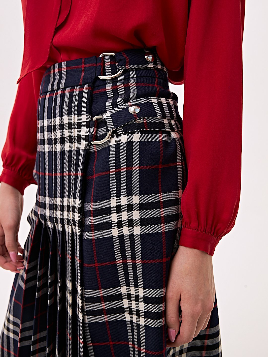 Юбка BURBERRY, размер 4UK, синий — фото 1