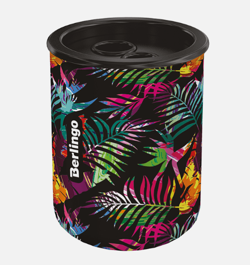 Точилка металлическая Berlingo "Funline" 2 отверстия, с контейнером, ассорти