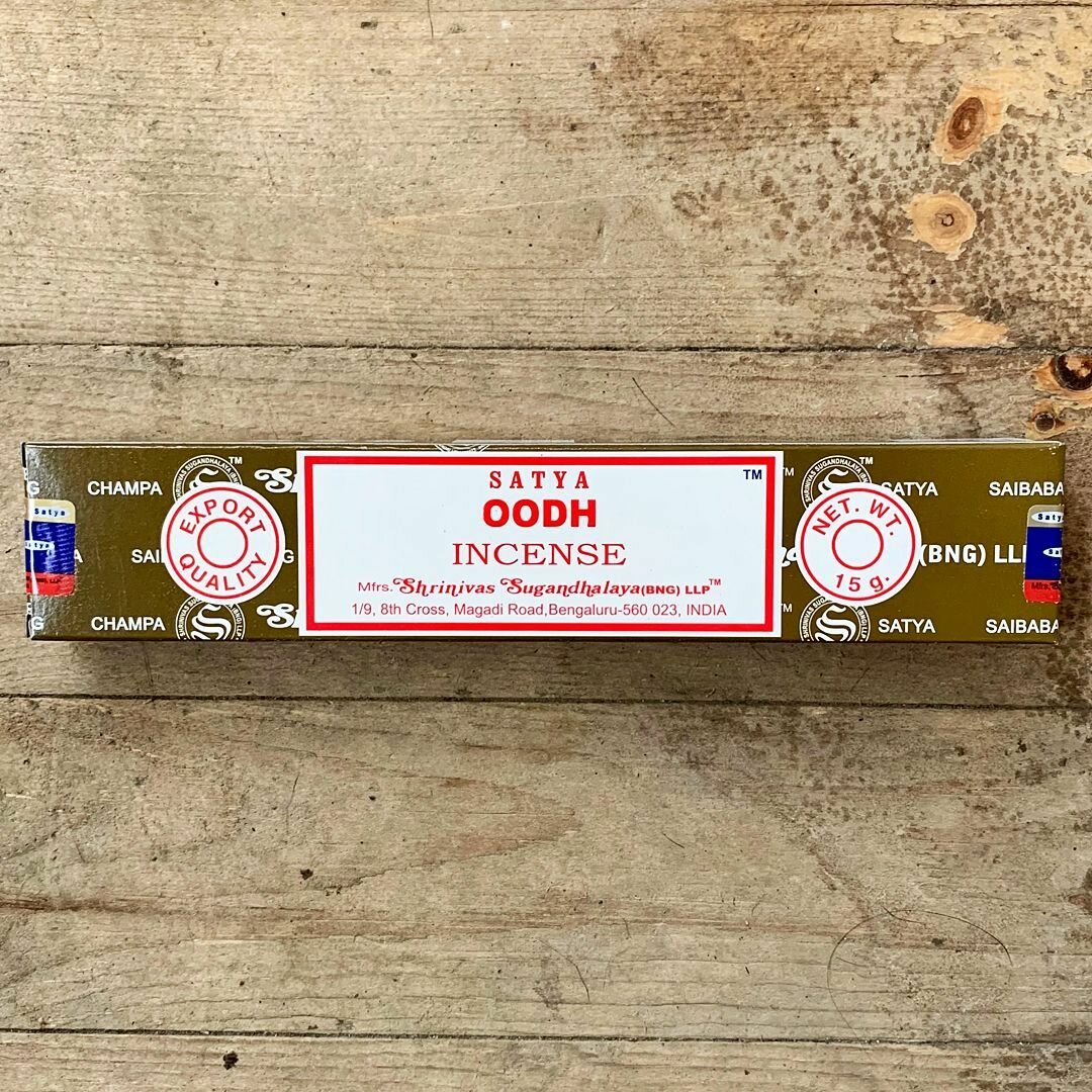 Индийские благовония Сатья Уд (Satya Oodh) натуральные ароматические палочки для дома, йоги, медитации, релакса, очистки воздуха и ароматерапии 15 гр