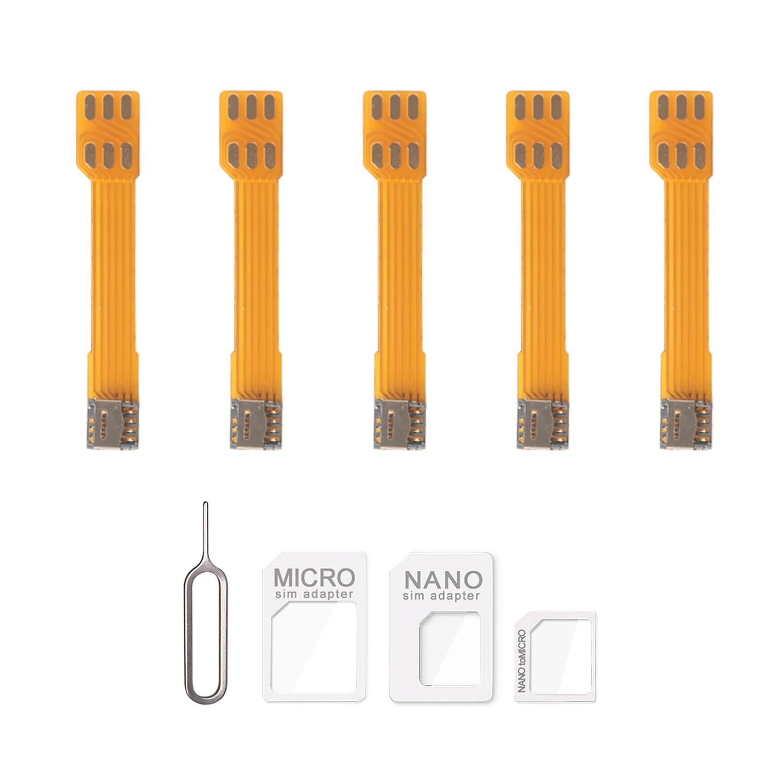 Кабель расширения ESIM-Nano SIM Преобразовательная пластина адаптера карты ESIM Протестирована в лаборатории ESIM, пайка не требуется для чипов 5*6 мм 5pcs C
