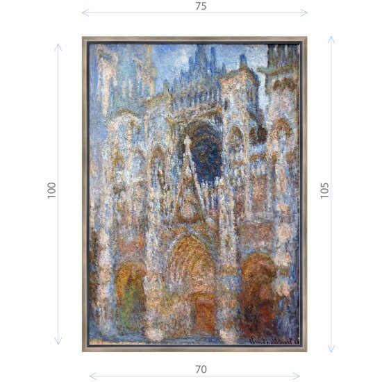 Картина Декор Депо Моне Руанский собор Матовый холст в раме 105х75 см