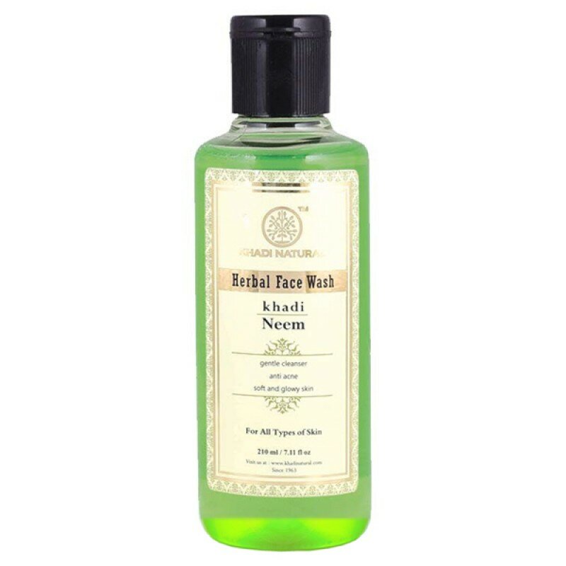 Ним гель для умывания марки Кхади (Neem face wash Khadi), 210 мл