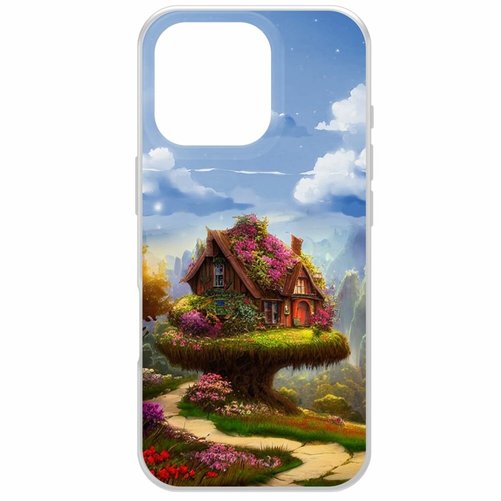 Чехол-накладка Krutoff Clear Case Дом на дереве для iPhone 16 Pro