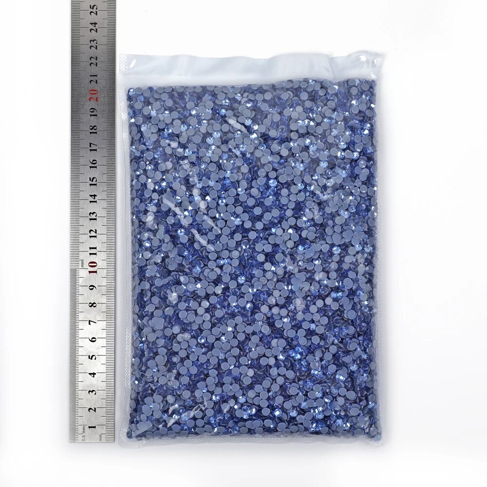 DMC Плоские стеклянные стразы для вышивки 36 цветов SS10-14400pcs, lt.sapphire