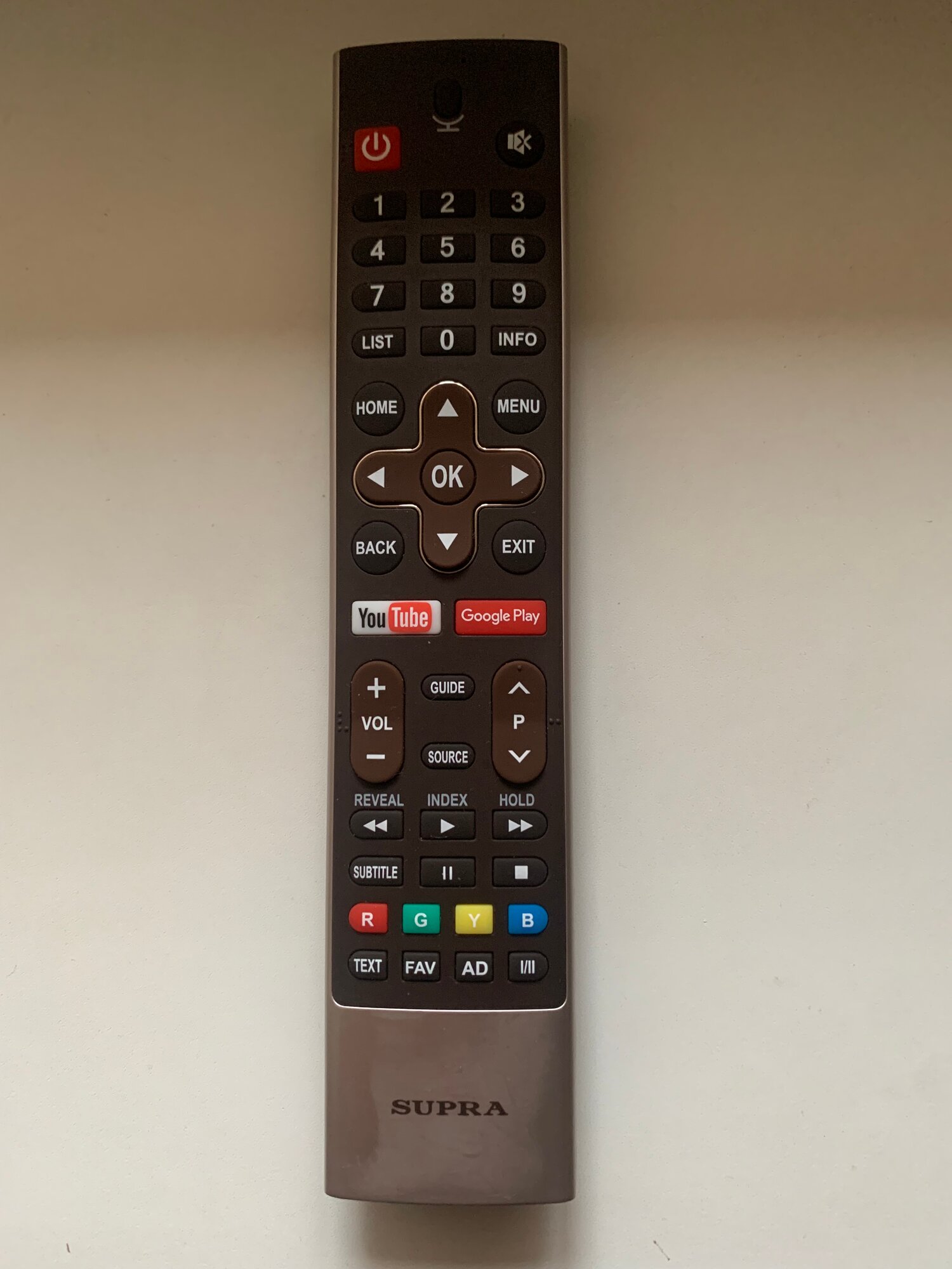 Пульт ДУ Supra 539C-267703-W040, голосовой, для телевизоров Supra