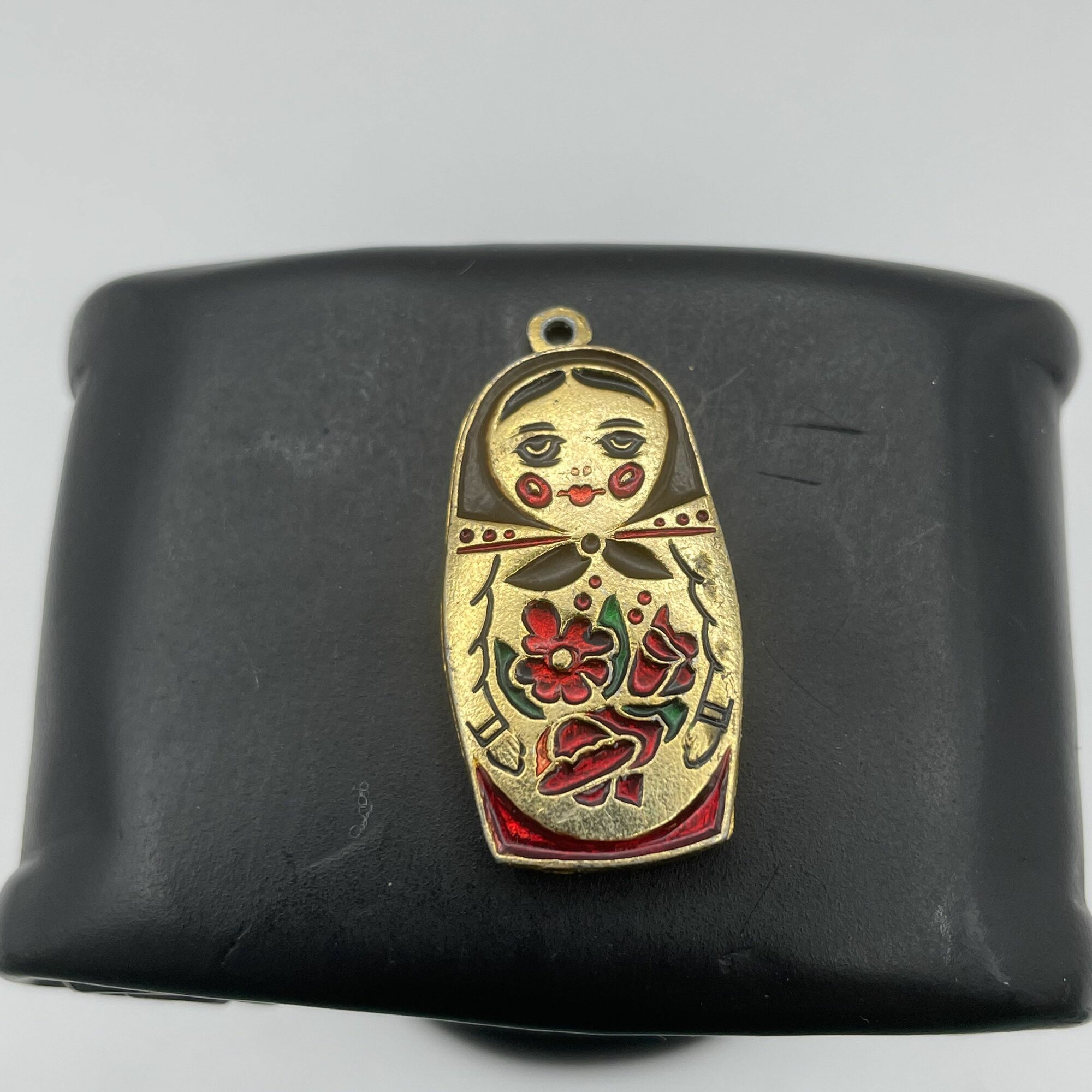 Советский винтажный кулон подвеска, матрешка, сделано в СССР