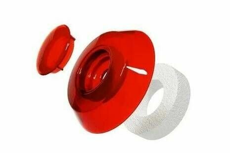 Термошайба для поликарбоната на ножке 10 мм красная 50 штук