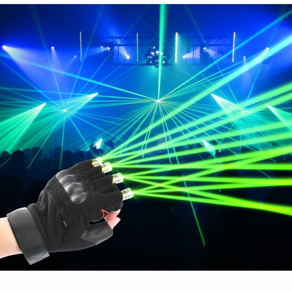 Ночной клуб Green 532 Nano Левая рука DJ диско лазерные перчатки
