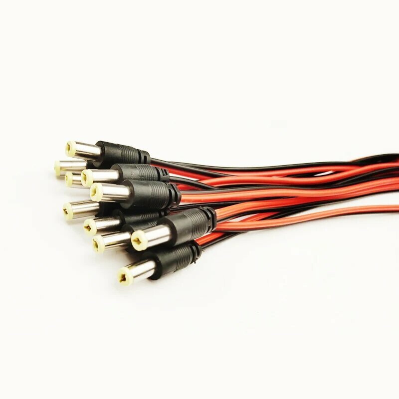 GRN-FLASHING разъем питания DC 5.5x2.1mm 5V 12V красный/черный 10 Male