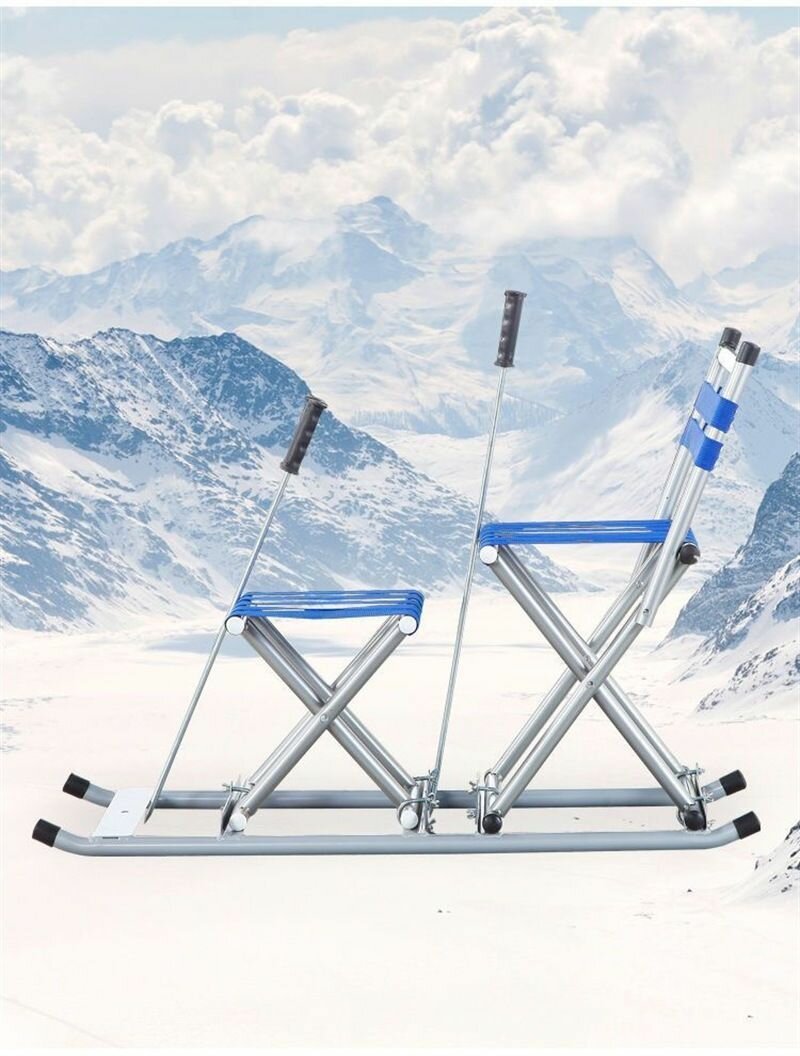 Лыжи для сноусамоката снегокат детский Катание на лыжах вдвоем, рекомендуется для родителей и детей