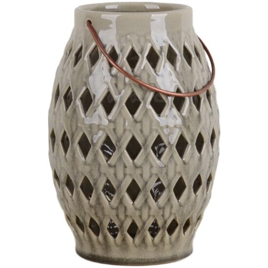 Фонарь под свечу Garden Light керамический YSE-922-BWG-2C