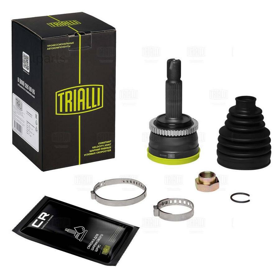 TRIALLI GO 073229 ШРУС для а/м Hyundai Solaris (10-)/Kia Rio (11-) 1.4i/1.6i (кольцо ABS) (наруж.) TRIALLI GO 073229