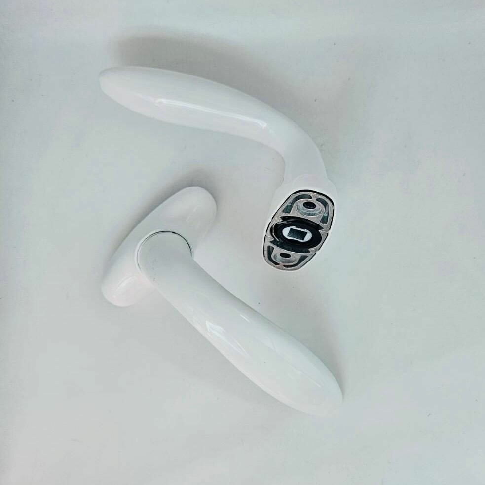 Ручка нажимная Stublina для профильных дверей, белый RAL 9016