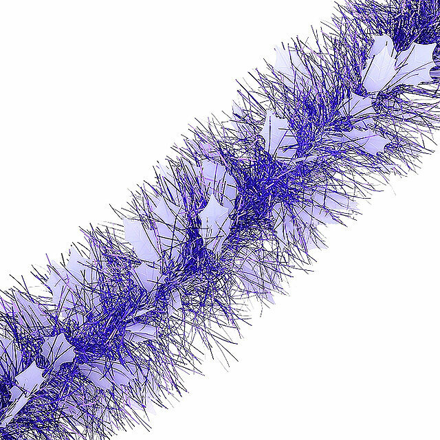 Мишура Зимняя 2 м*120 мм фиолетовая с белым, MOROZCO, М0305