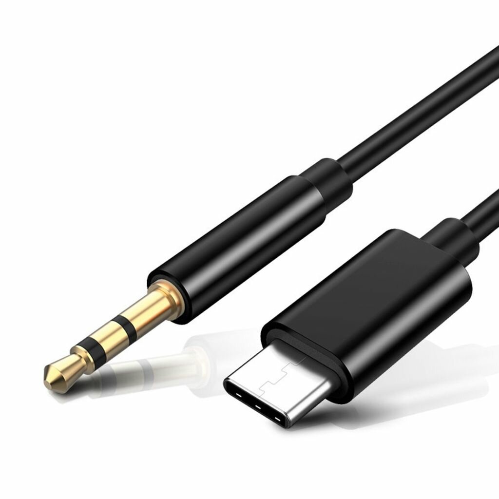 Аудиокабель USB C до 3,5 мм USB C до 3,5 мм Аудиокабель Type C до 3,5 мм Автомобильный шнур для наушников Конструкция для снижения уровня шума