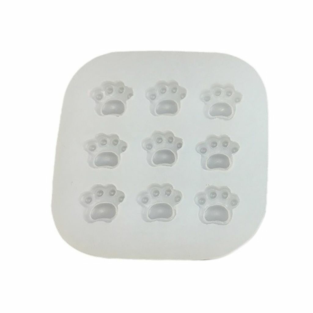 Набор из 3-х силиконовых форм для кошачьих лапок - 9 ячеек