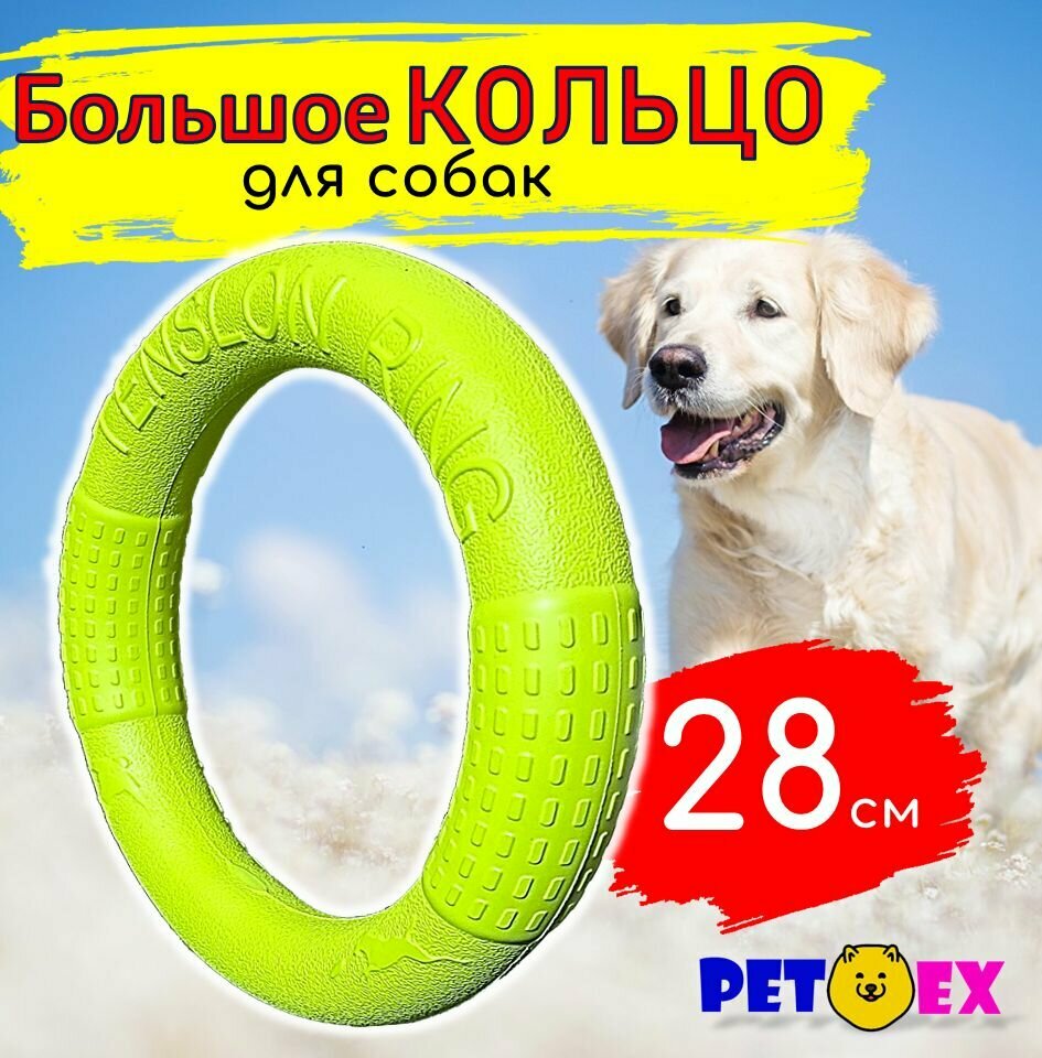 Кольцо для собак средних крупных пород, большое 28 см, тренировочное, пуллер