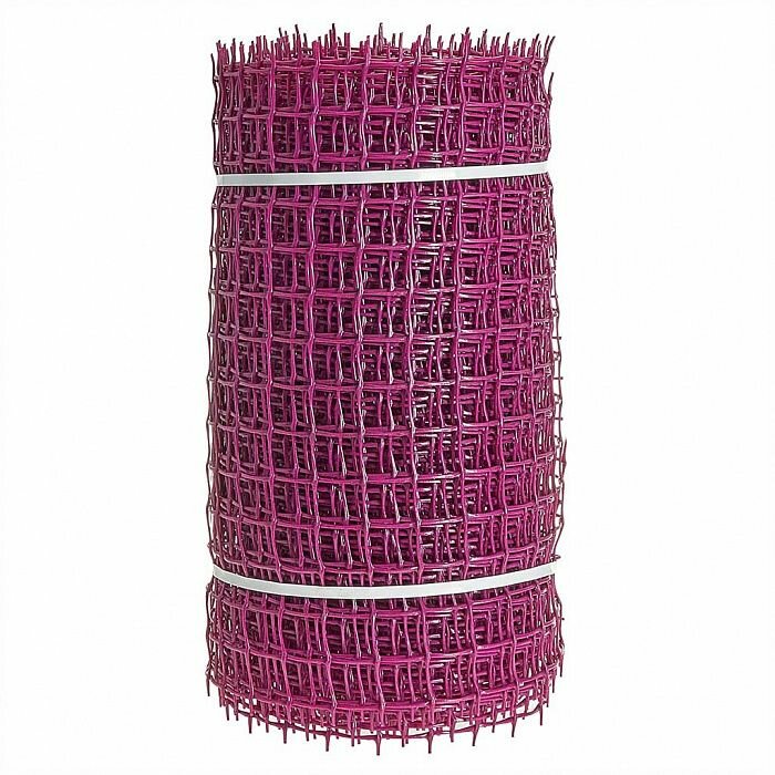 Садовая сетка квадратная 33х33 (0,5 х20) профи розовый