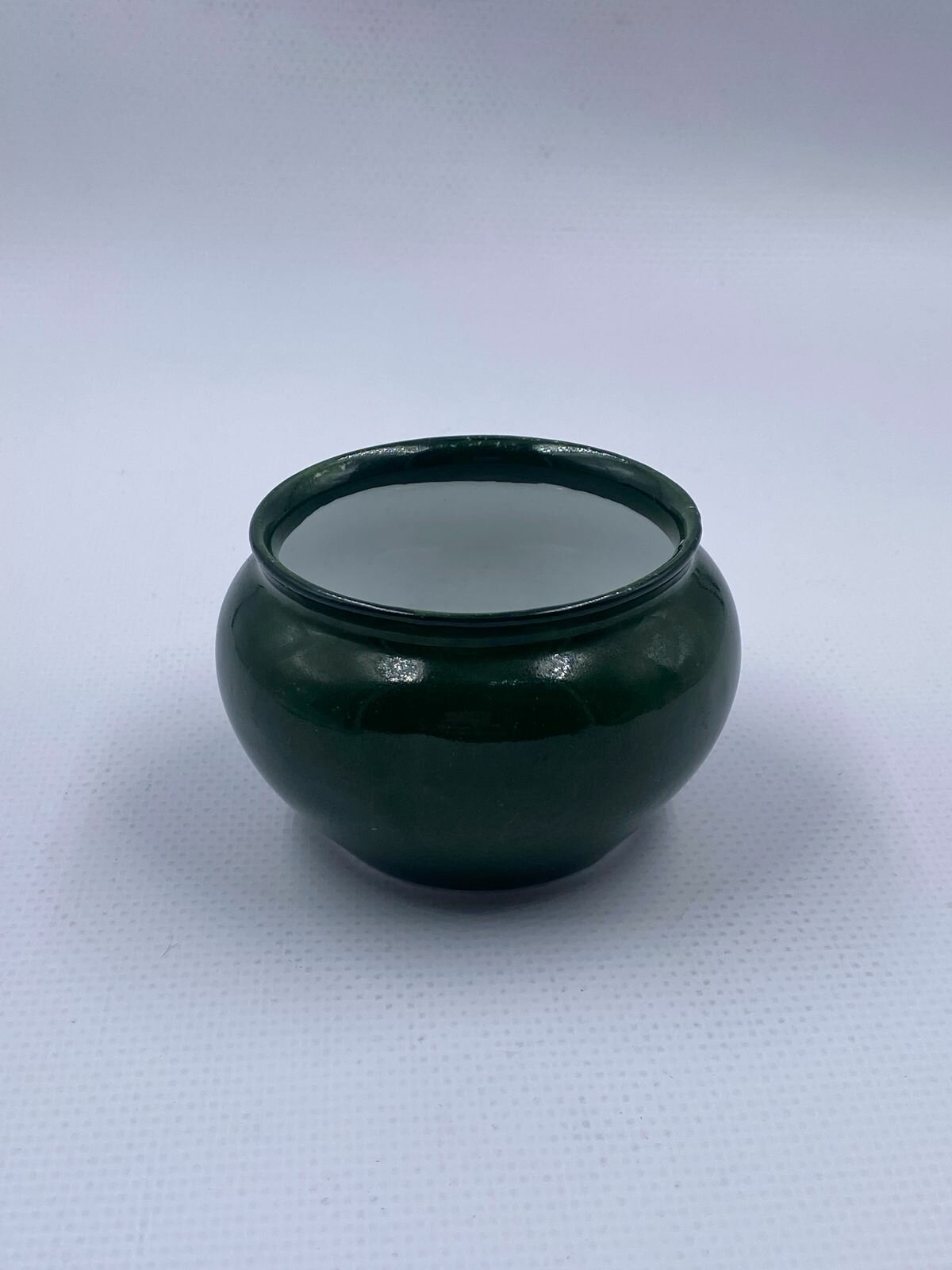 Солонка Чугунок, Фарфор Гарднер Царская Россия, объем 150 мл Состояние! Редкость!