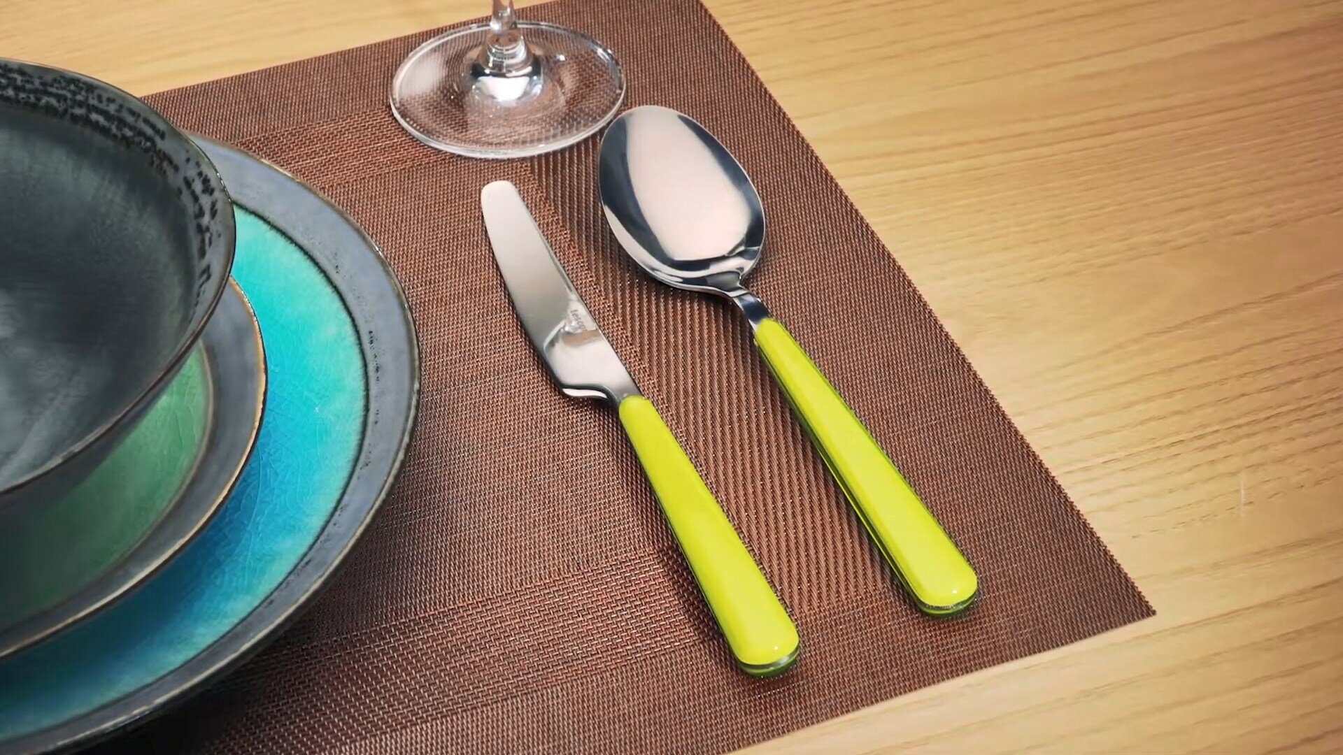 Столовый нож Tescoma FANCY HOME, цвет лайма, нержавеющая сталь