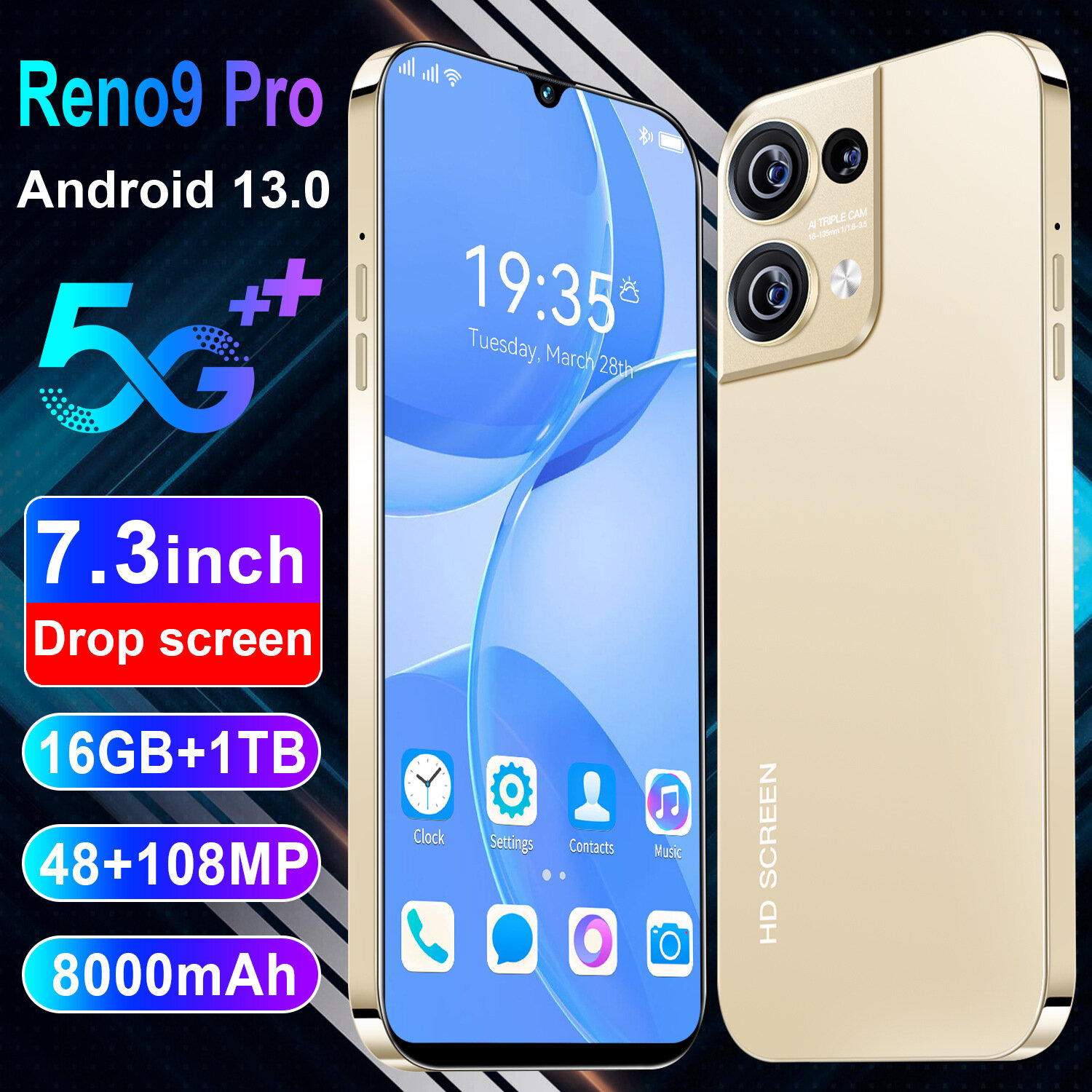 Смартфон "Reno9 Pro", 7.3", Android, черный