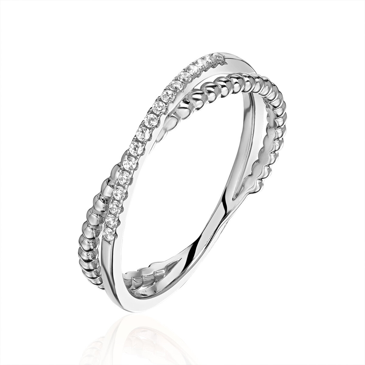 Кольцо, белое золото, 585 проба, бриллиант