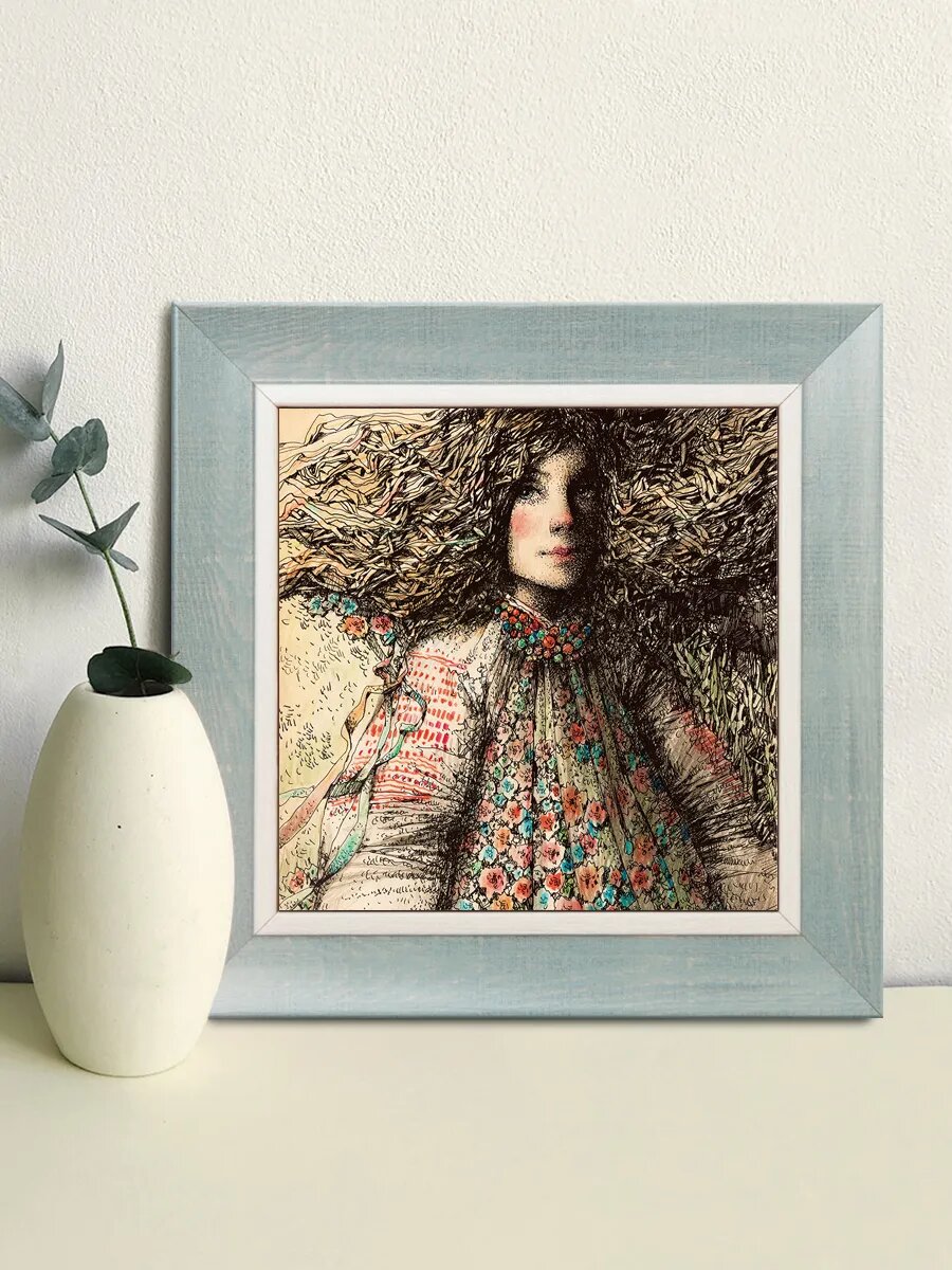 Картина на стену с ангелом.