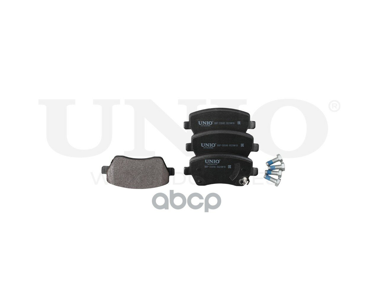 Колодки тормозные диск. передние с винтами Nissan Micra (K13, K14) 10-, Note (E12) 12-, Renault Duste UNIO арт. BRP-20046