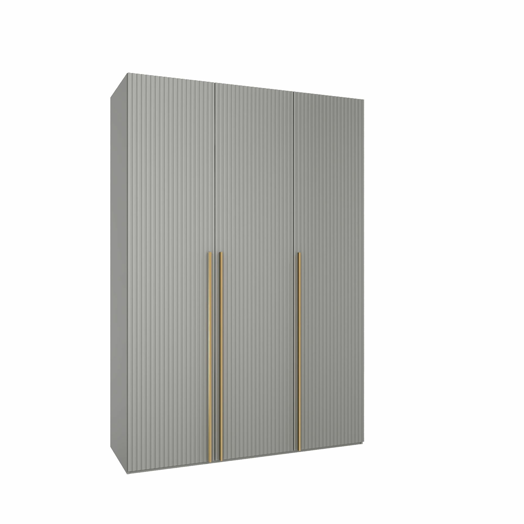 Шкаф для одежды Юта, Владимирская мебельная фабрика, ЛДСП, серый, 150 см х 58,2 см