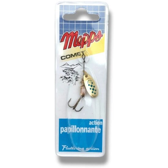 Блесна вращающаяся Mepps Comet PTS Bleus OR №1 3,5г