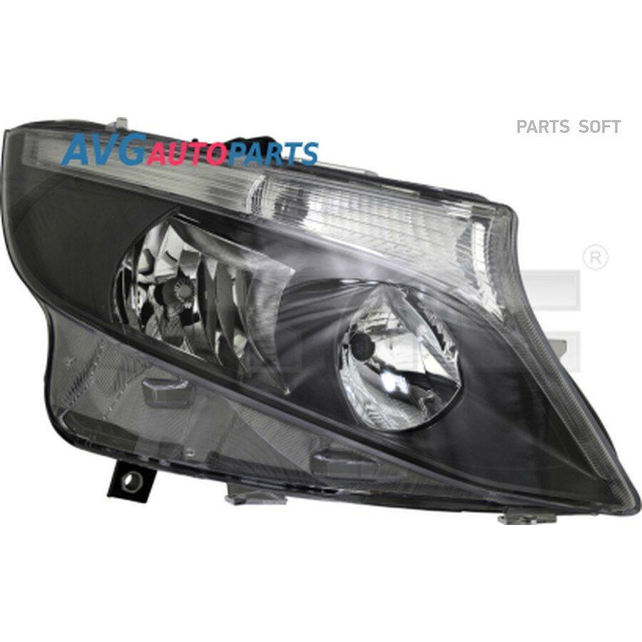 Фара электрорегулировка+корректор черный отражатель 16- левая TYC от официального дистрибьютора, AVG, артикул 35430271