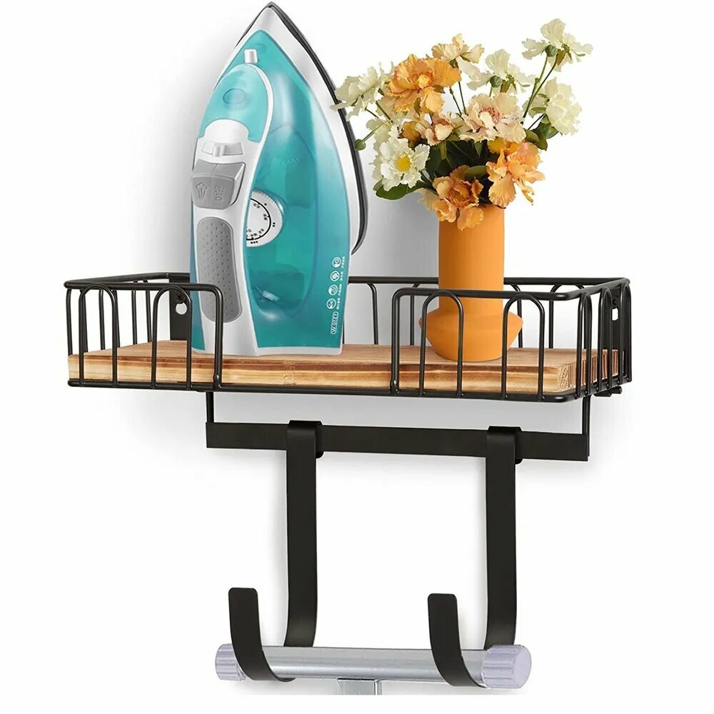 Держатель для утюга и гладильной доски, Настенный органайзер для хранения утюга с крючком