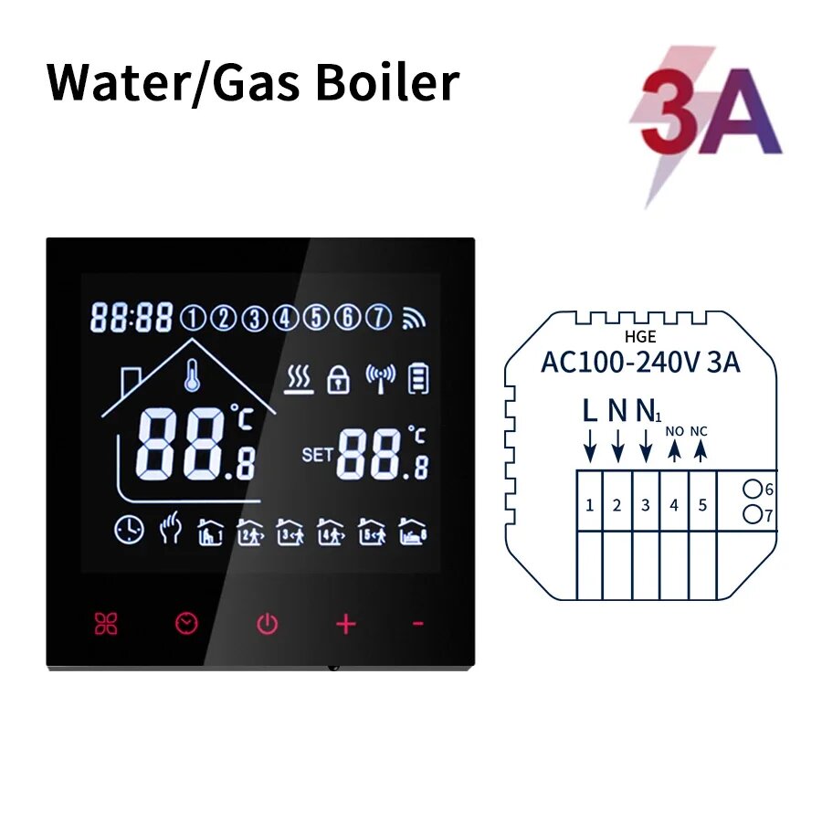 Wi-Fi Термостат для котлов Water Gas Boiler, WIFI