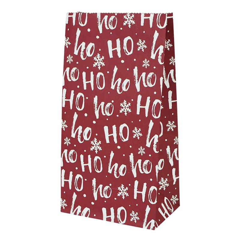 Набор бумажных пакетов для подарков ZQNYCY Бордовый, B11
