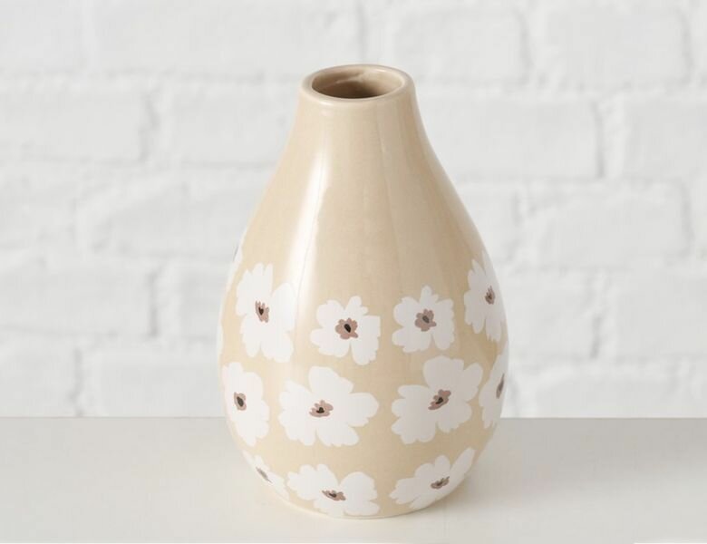 Декоративная ваза маргаритки, зауженная, фарфор, 13 см, Boltze 2053939-2