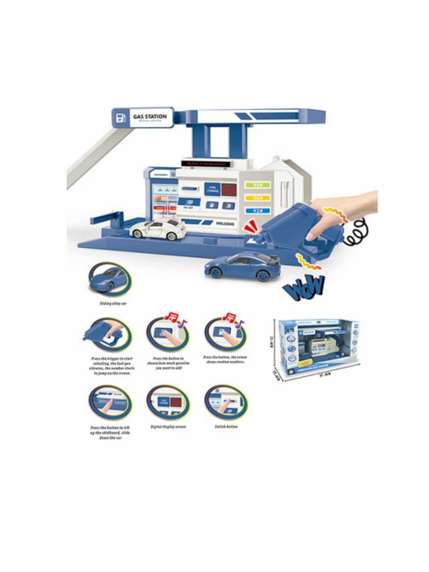 Игровой набор парковка-АЗС с машинкой